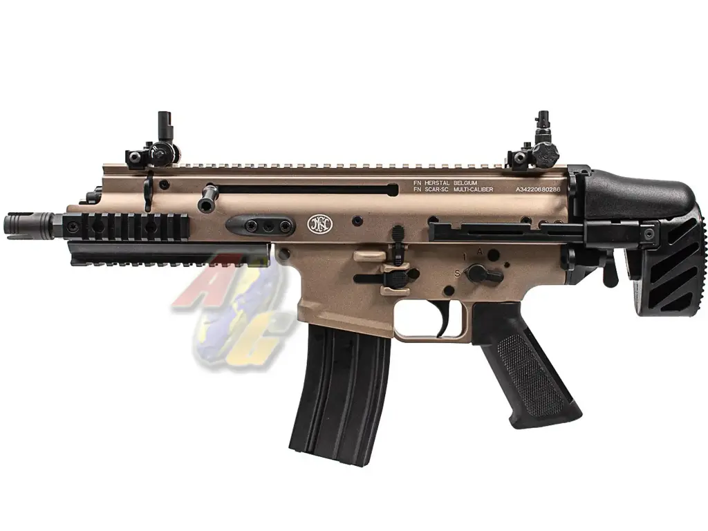 Cyber FN Herstal SCAR-SC Compact BRSS Recoil System AEG (TAN) (Licensed ...