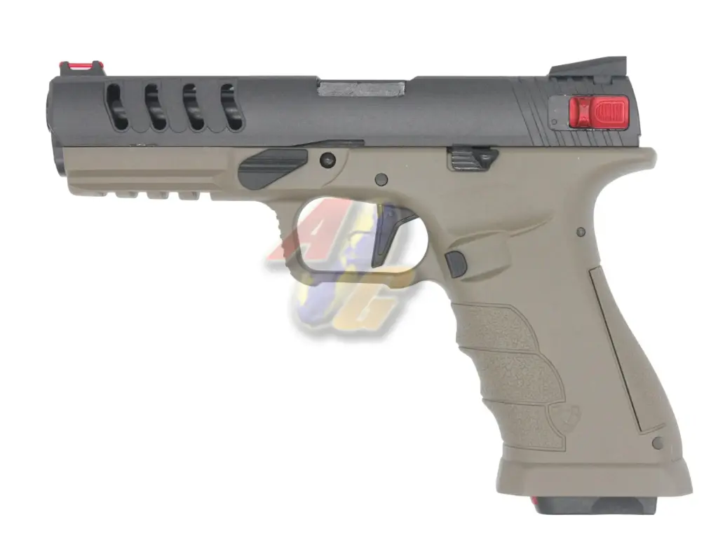 APS SHARK-D Semi/ Auto GBB (BK Slide, DE Frame) | airsoftglobal